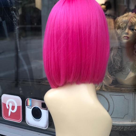 Accessories | Hot Pink Short Bob Wig Soft 220 Lacefront Wig | Poshmark